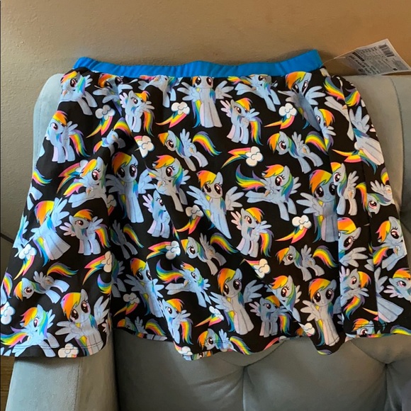 My Little Pony | Skirts | My Little Pony Rainbow Dash Mini Skirt Nwt ...
